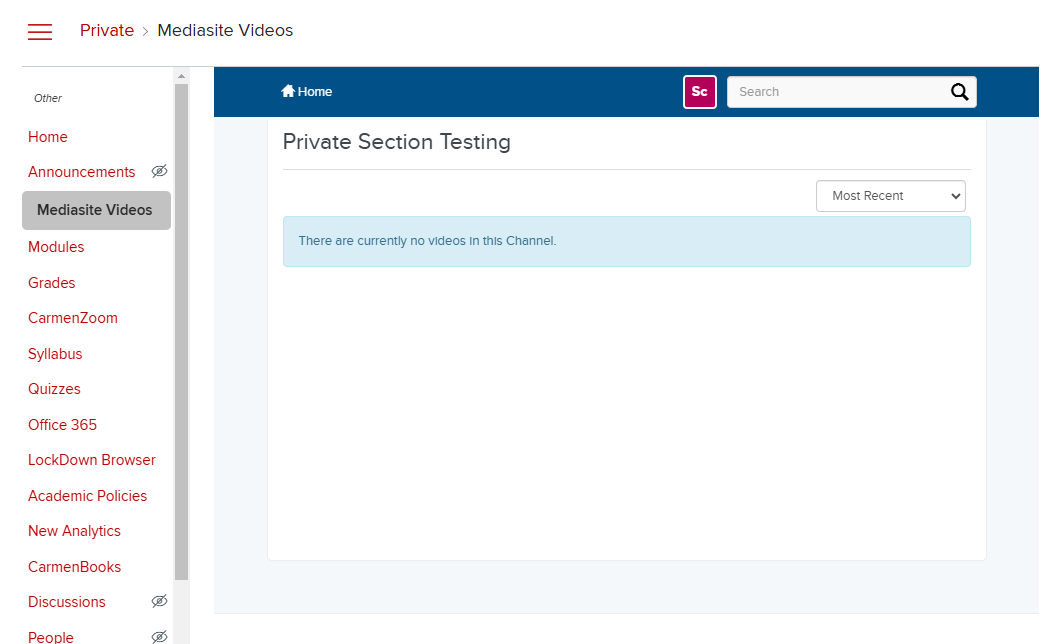 Adding Existing Video into Your Course Channel | Teaching and Learning Resource Center